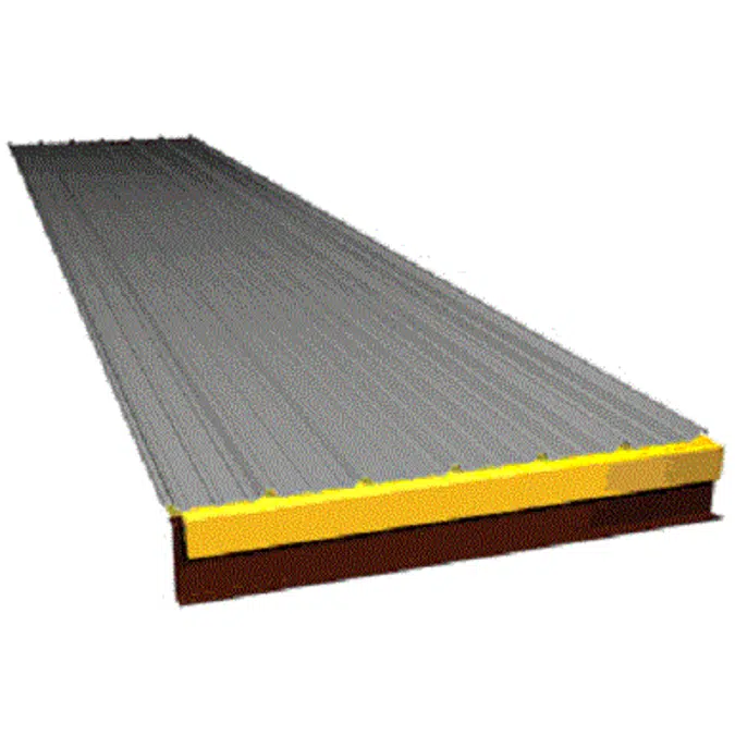 BIM objects - Free download! Panel Rib Roof, 36" Panel Widths, 41 ...