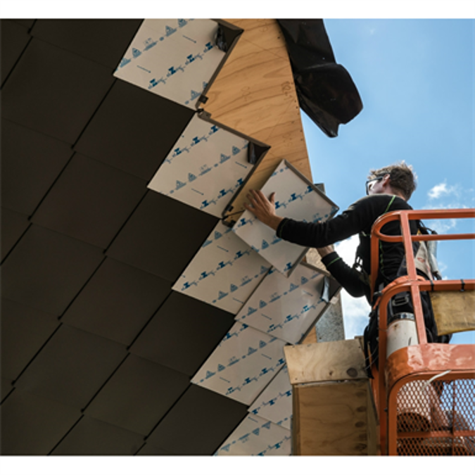 BIM objects - Free download! Flat lock cladding | BIMobject