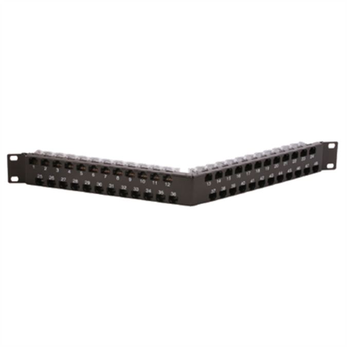 MetaData.Title UDX Super High-Density Patch Panel, 48 Port, Angled ...