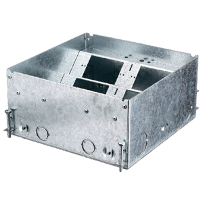 BIM objects - Free download! Recessed Floor Box, Concrete, 8-Gang Deep ...