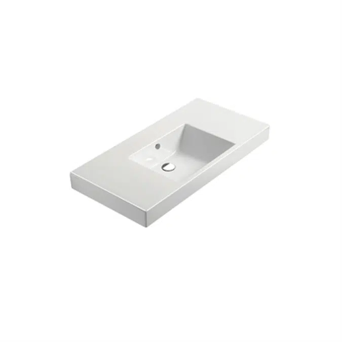 BIM objects - Free download! Zero Domino 100 Basin | BIMobject