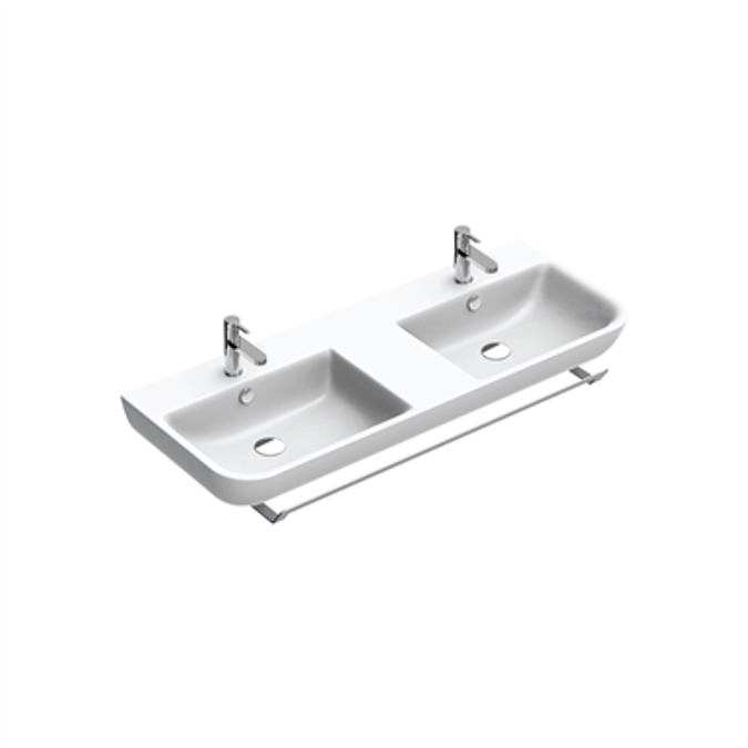 BIM objects - Free download! Sfera 125 Double-Sink Basin (Round ...