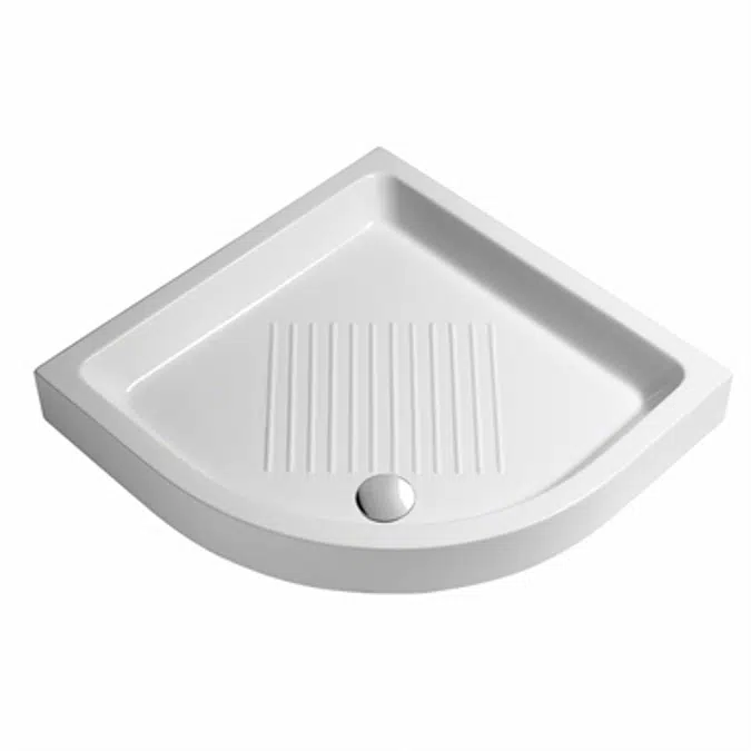 BIM objects - Free download! Base 80x80 Corner Shower Tray | BIMobject