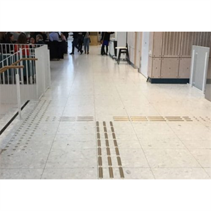 BIM objects - Free download! Tactile Strip Brass Line | BIMobject