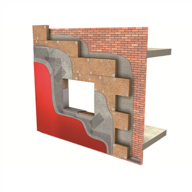 BIM objects - Free download! ETICS facade REDArt Silicona | BIMobject