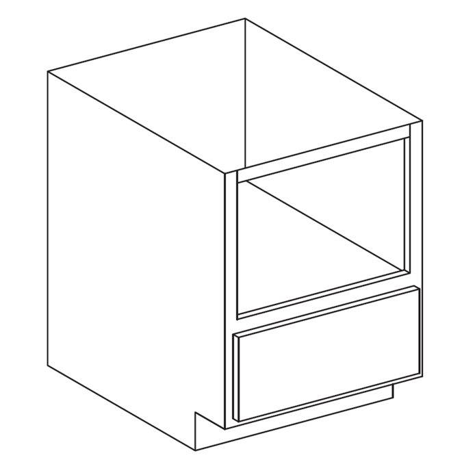 BIM objects - Free download! Base Cabinet - Microwave - 24" Deep ...