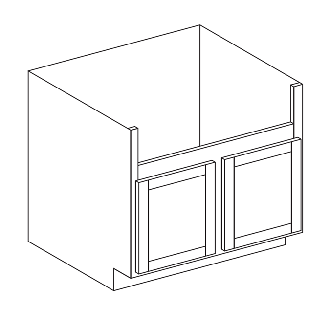 BIM objects - Free download! Base Cabinet - Farm Sink - 24" Deep ...