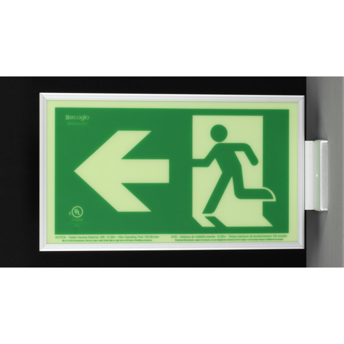 BIM objects - Free download! RM Standard Series Exit Signs - 50 Ft ...