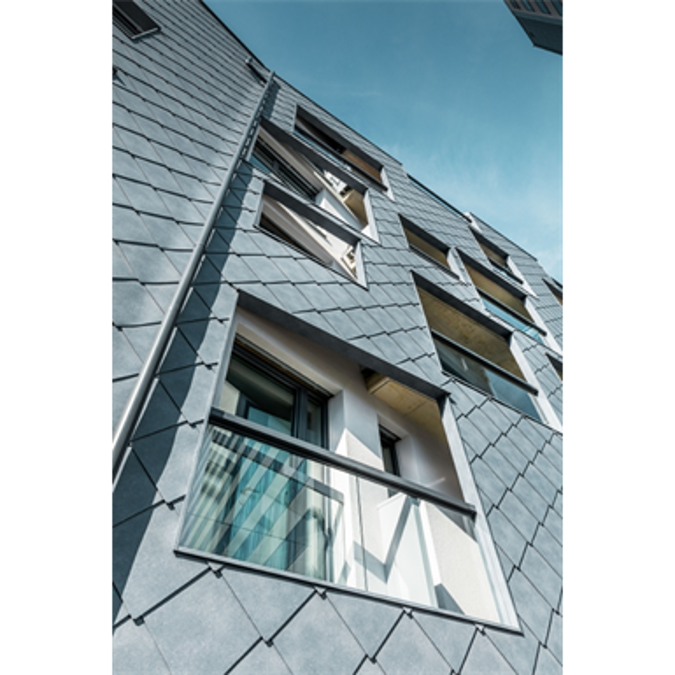 BIM objects - Free download! Rhomboid Facade Tile 44 × 44 | BIMobject