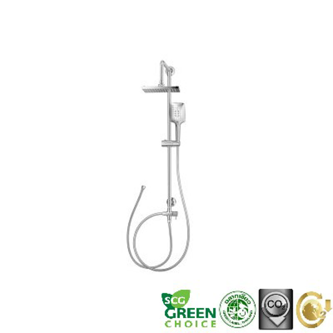 BIM objects - Free download! COTTO Hand Shower Set And Rain Shower ...