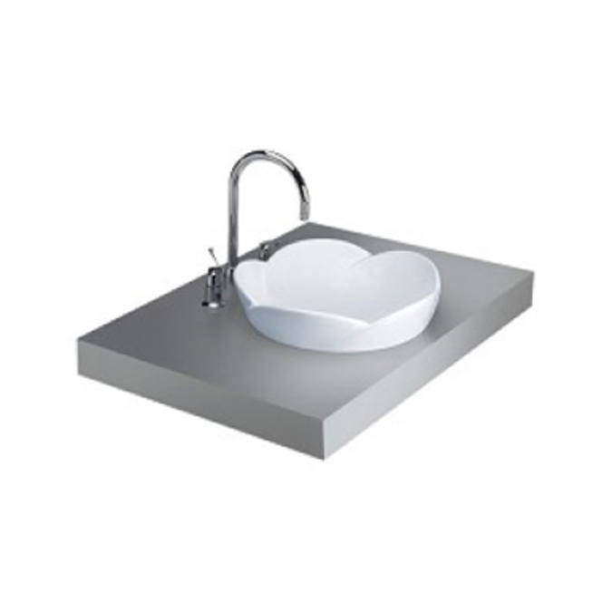 BIM objects - Free download! COTTO Above counter basin Fleur C0001 ...