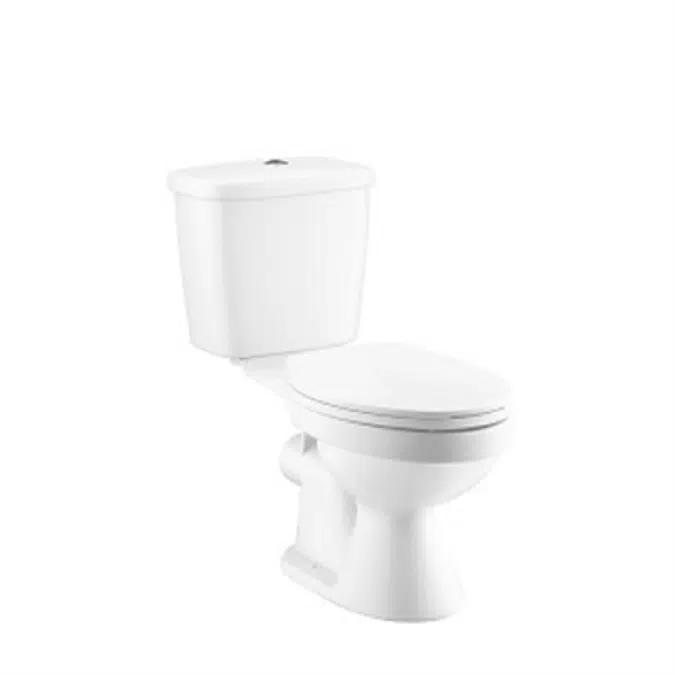 BIM objects - Free download! COTTO Two piece toilet BEN C13442 | BIMobject