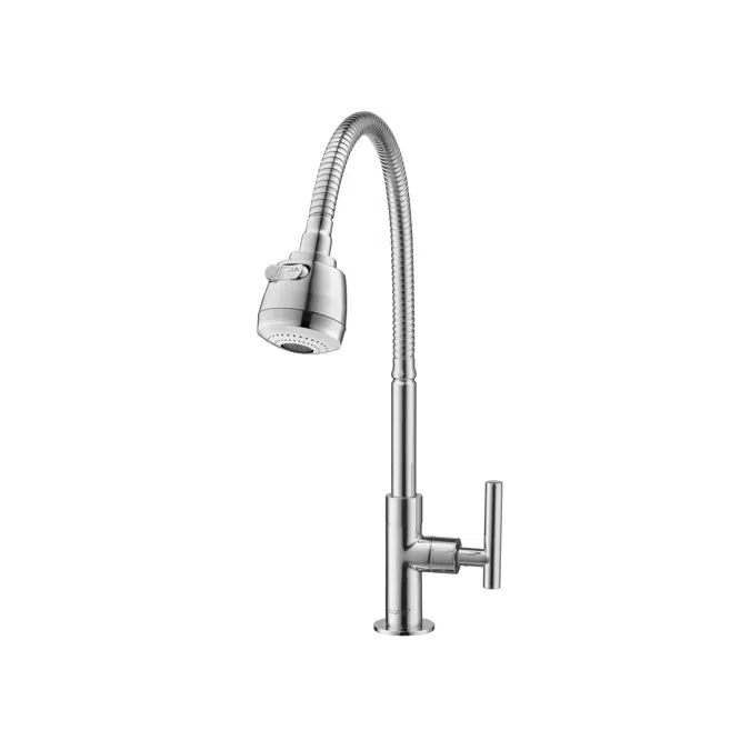BIM objects - Free download! COTTO KITCHEN FAUCET W.FLEXIBLE HOSE ...