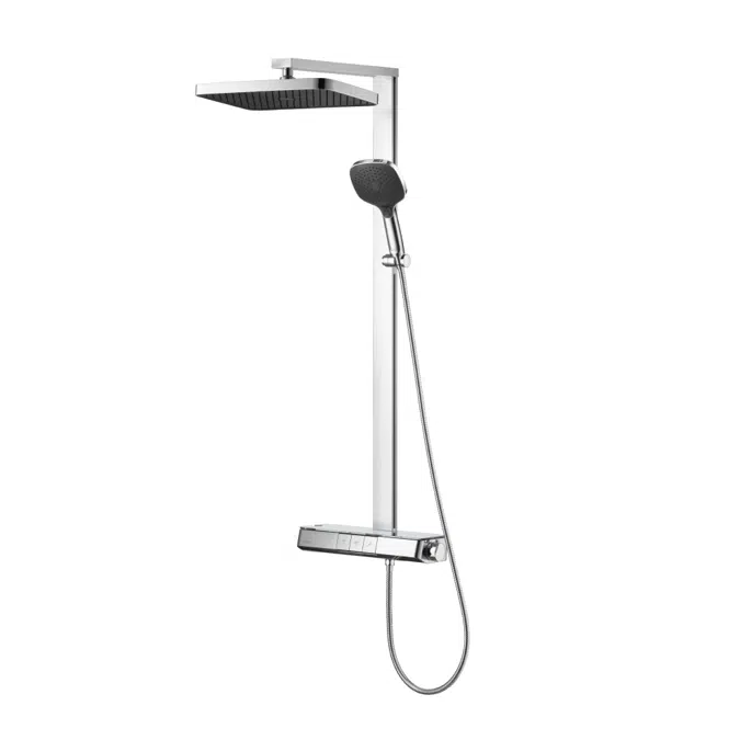 BIM objects - Free download! COTTO Thermostatic Shower System With 3 Fn ...