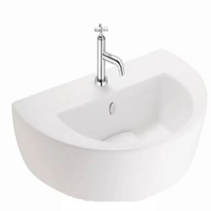 BIM objects - Free download! COTTO Wall hung basin Paragon C03047 ...