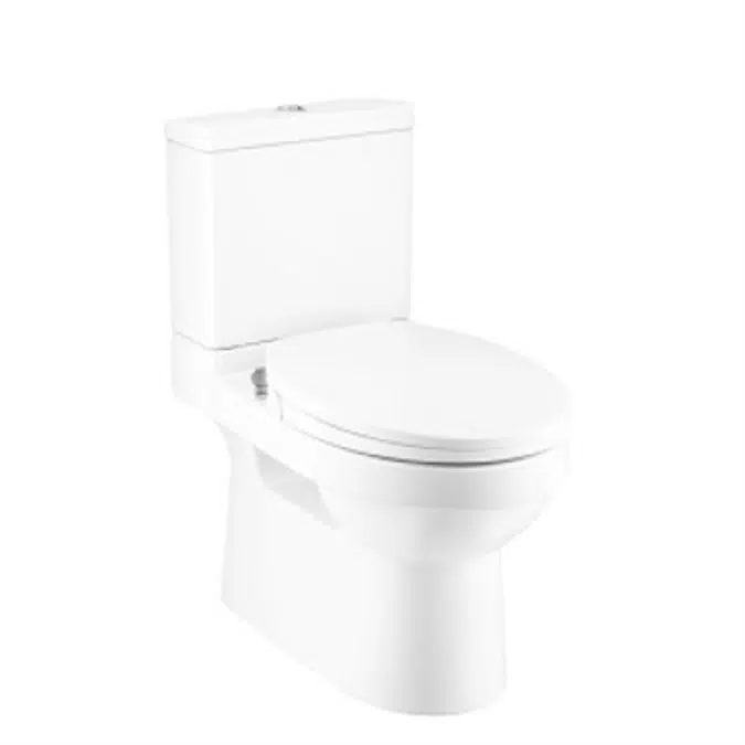 BIM objects - Free download! COTTO Two piece toilet Viva-R C1881(CN3 ...