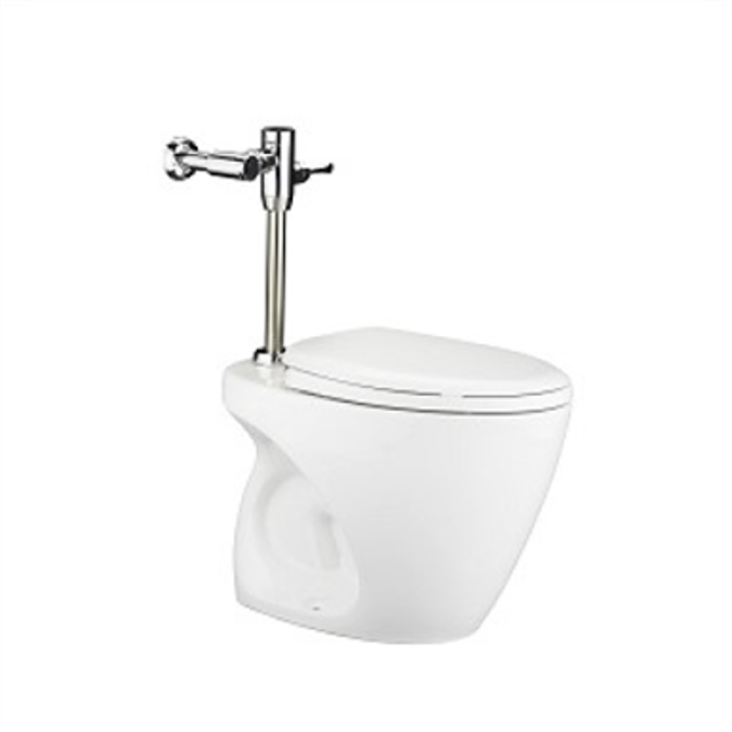 BIM objects - Free download! COTTO Flush valve toilet Duble C1323 ...