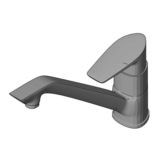 BIM objects - Free download! COTTO Lever Handle Kitchen Faucet New ...