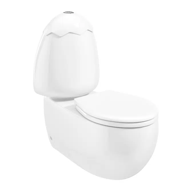 BIM objects - Free download! COTTO Two piece toilet Googai II C15027 ...