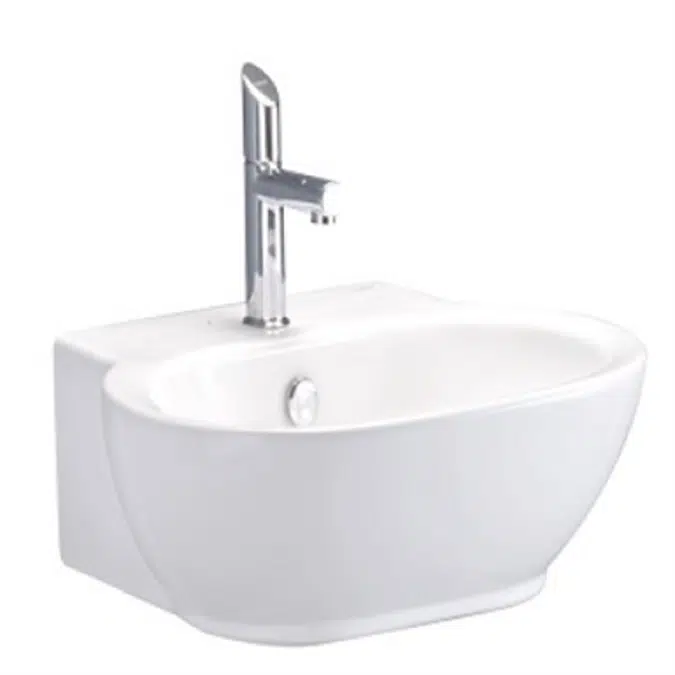 BIM objects - Free download! COTTO Wall hung basin Olix C01557 | BIMobject