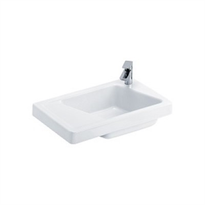 BIM objects - Free download! COTTO Wall hung basin Parvis C0061 | BIMobject