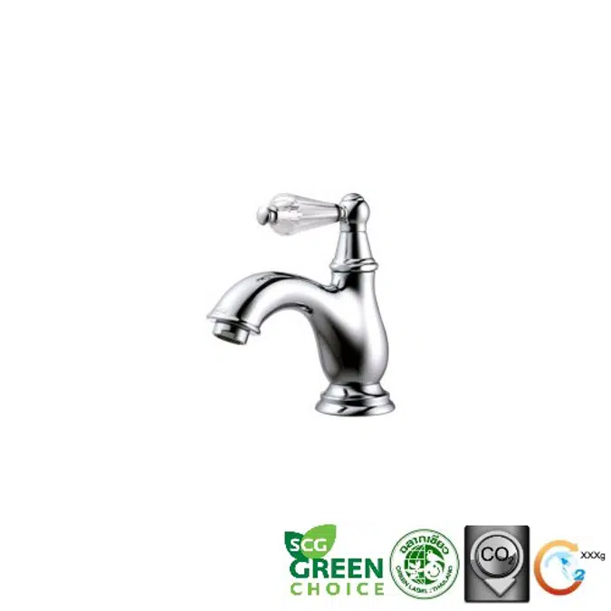 BIM objects - Free download! COTTO Basin faucet Classic Crystal ...