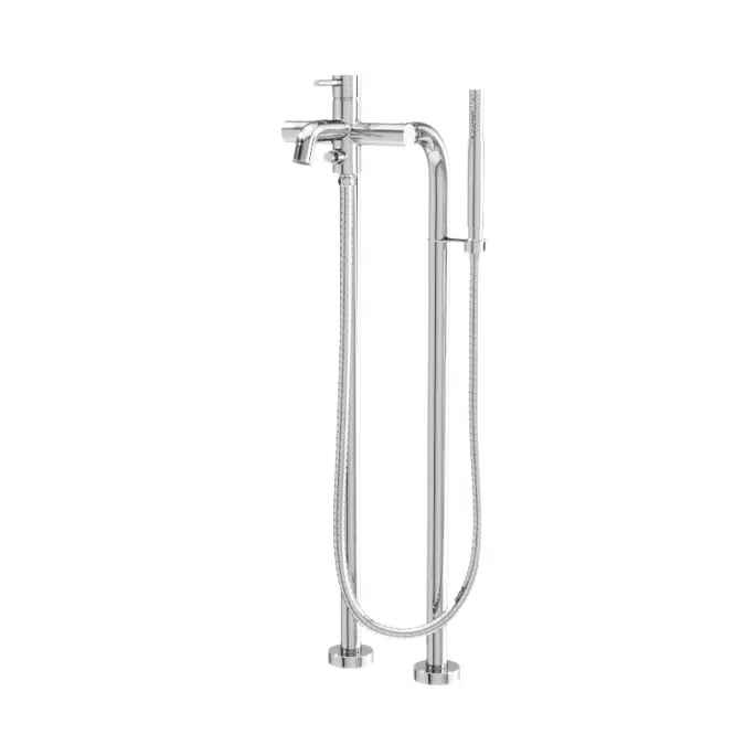 BIM objects - Free download! COTTO Exposed Bath Mixer with Floor Pillar ...