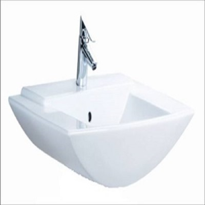 Objetos BIM - ¡Descarga gratis! COTTO Wall hung basin Giant C0104 ...