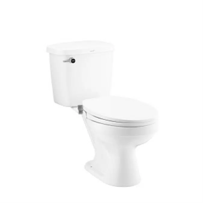 BIM objects - Free download! COTTO Two piece toilet Tanya C186(CN3 ...