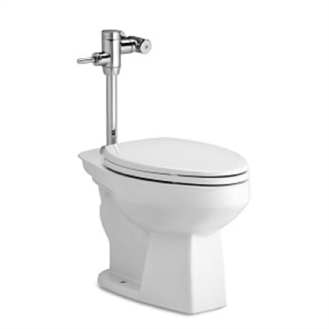BIM objects - Free download! COTTO Two piece toilet Elzra C13920 ...