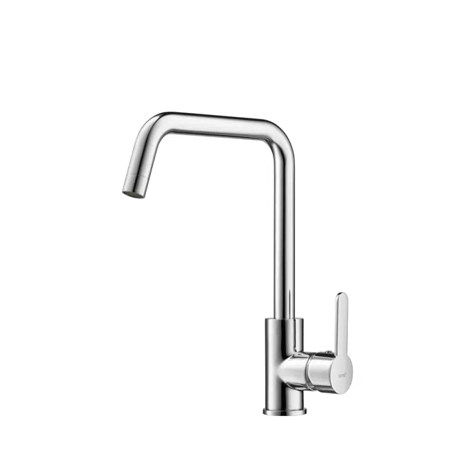 BIM objects - Free download! COTTO LEVER HANDLE KITCHEN FAUCET-J Chrome ...