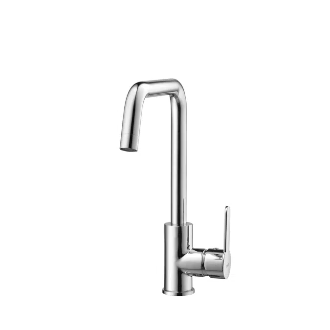BIM objects - Free download! COTTO LEVER HANDLE KITCHEN FAUCET-J Chrome ...