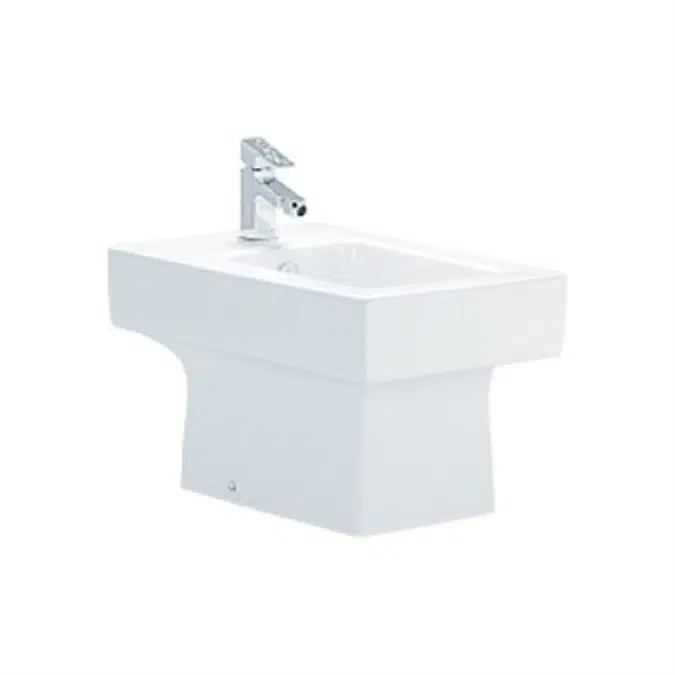 BIM objects - Free download! COTTO Wall face bidet Quado B31607 | BIMobject