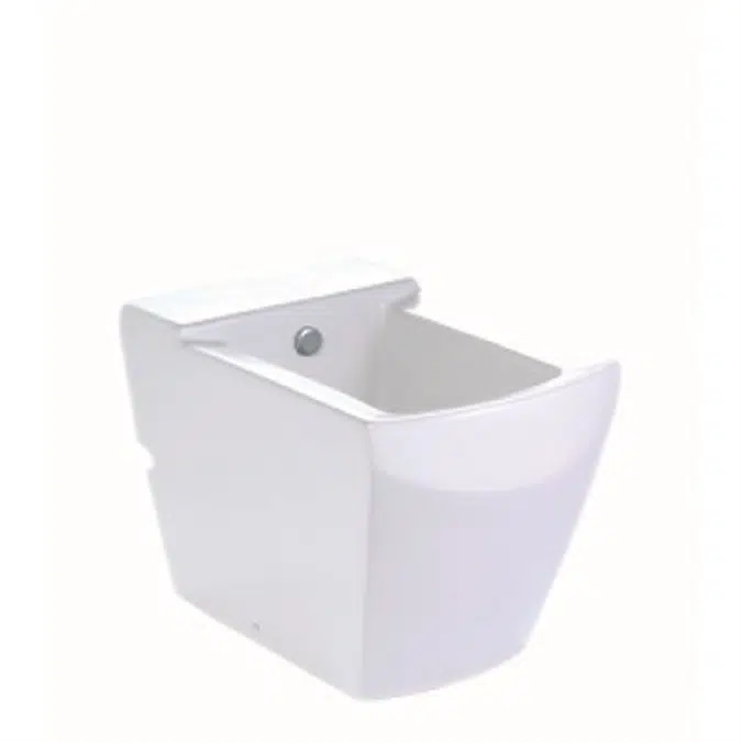 BIM objects - Free download! COTTO Wall face bidet Tetragon B37017 ...