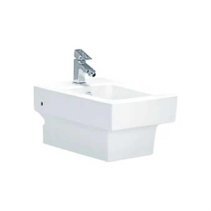 BIM objects - Free download! COTTO Wall face bidet Quado B31617 | BIMobject