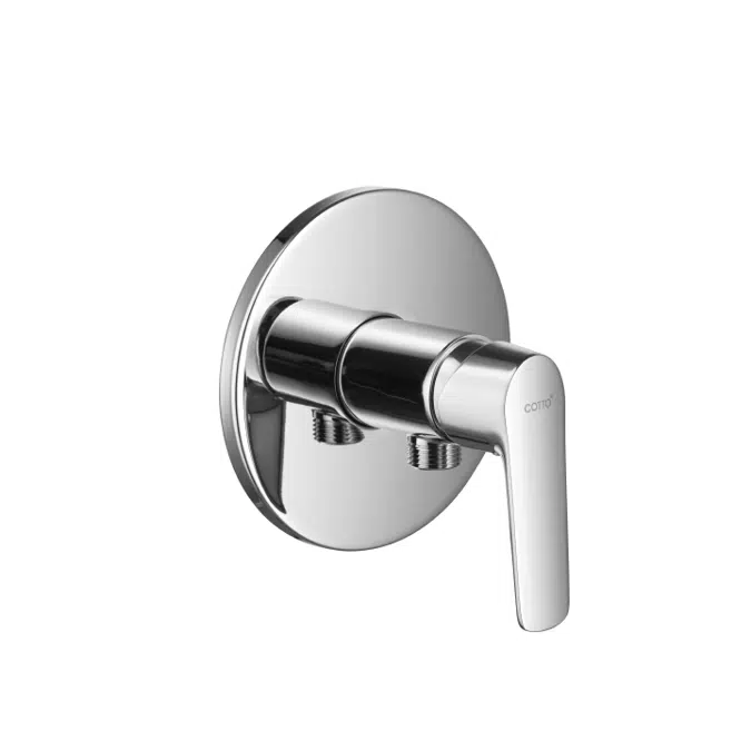 BIM objects - Free download! COTTO Lever Handle Stop Valve For Shower ...