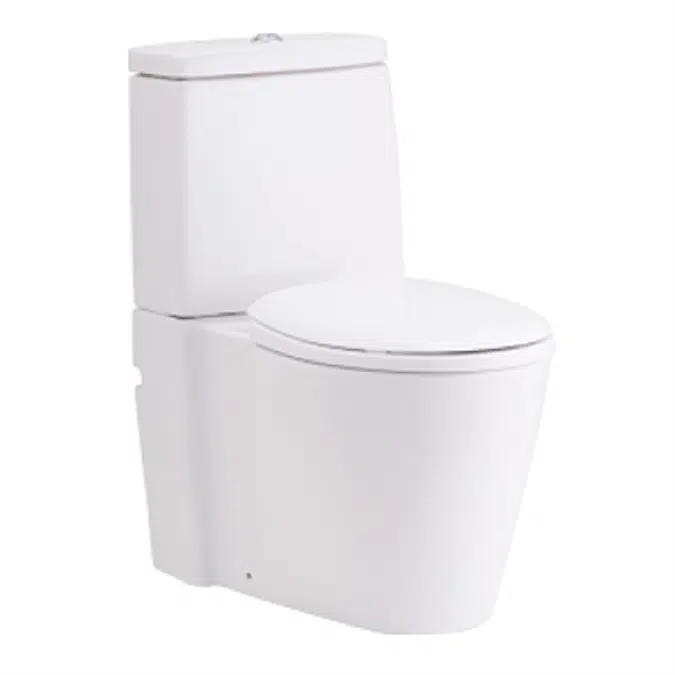 BIM objects - Free download! COTTO Two piece toilet Charisma C12017 WH ...