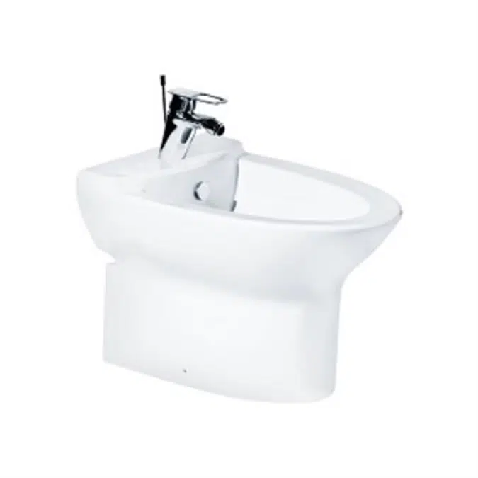 BIM objects - Free download! COTTO Wall face bidet Chloe B30027 | BIMobject