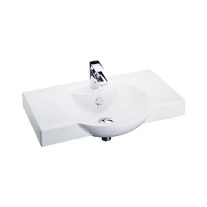 BIM objects - Free download! COTTO Wall hung basin Space solution C0055 ...