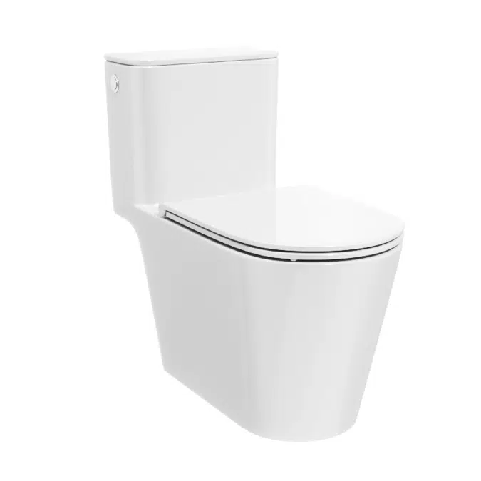 BIM objects - Free download! COTTO One piece toilet Simply Connect ...