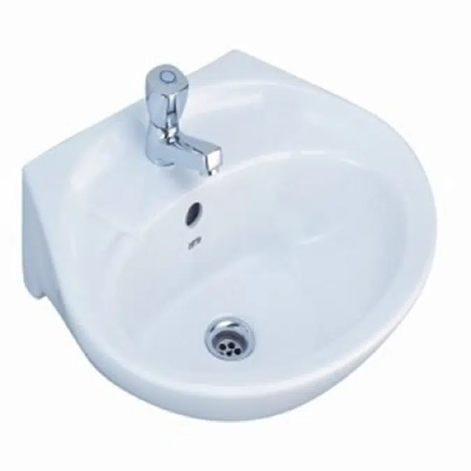 BIM objects - Free download! COTTO Wall hung basin Kensington C013 ...