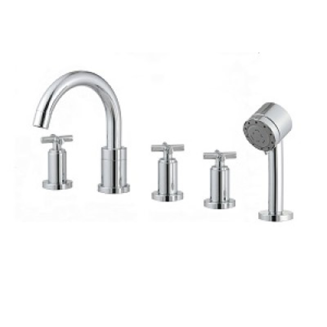 BIM objects - Free download! COTTO Exposed bath mixer faucet Cross ...