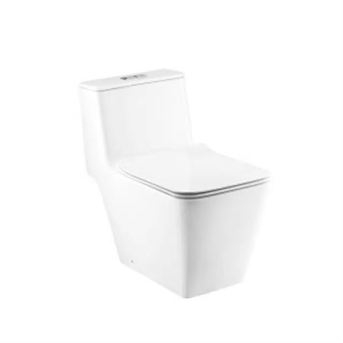 BIM objects - Free download! COTTO One piece toilet Simply Modish ...