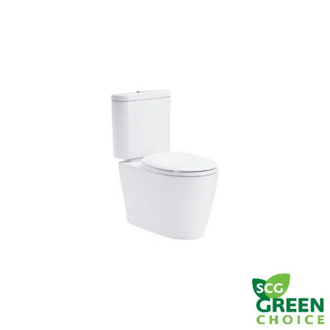 BIM objects - Free download! COTTO Two piece toilet 3x3-E1 C16917 ...