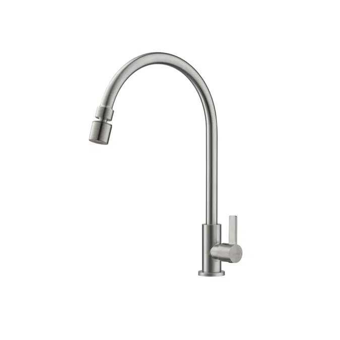 BIM objects - Free download! COTTO KITCHEN FAUCET 2 FUNCTIONS STAINLESS ...