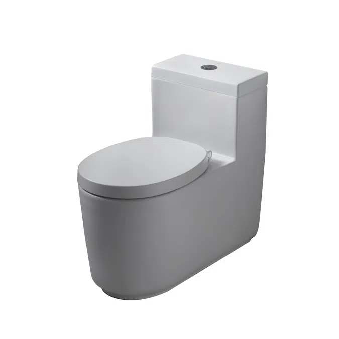 BIM objects - Free download! COTTO Toilet One Piece Quil CPW10007#BN2 ...