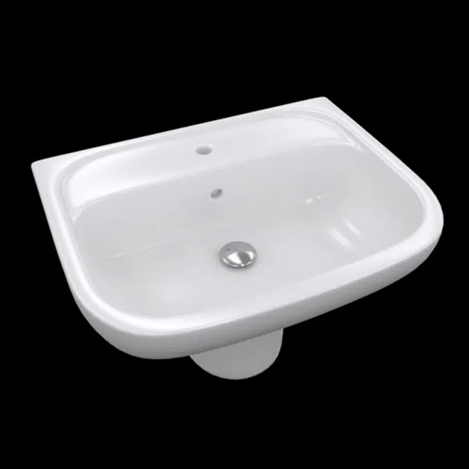 BIM objects - Free download! COTTO C0141-C4241 Brio wall hung basin ...