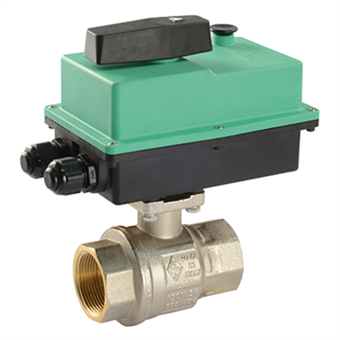 BIM objects - Free download! BRASS MOTORISED VALVE COMPACT PRO | BIMobject