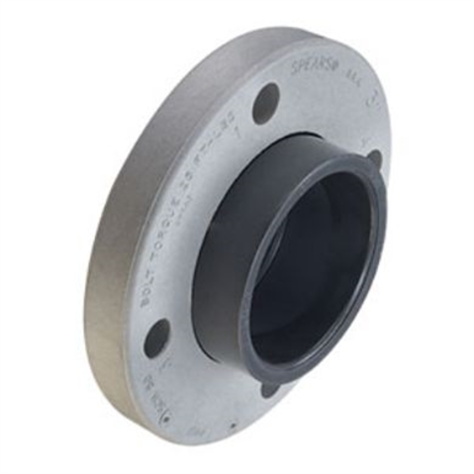 BIM objects - Free download! SCH80 CPVC/PVC Vanstone Flange w/ Plastic ...