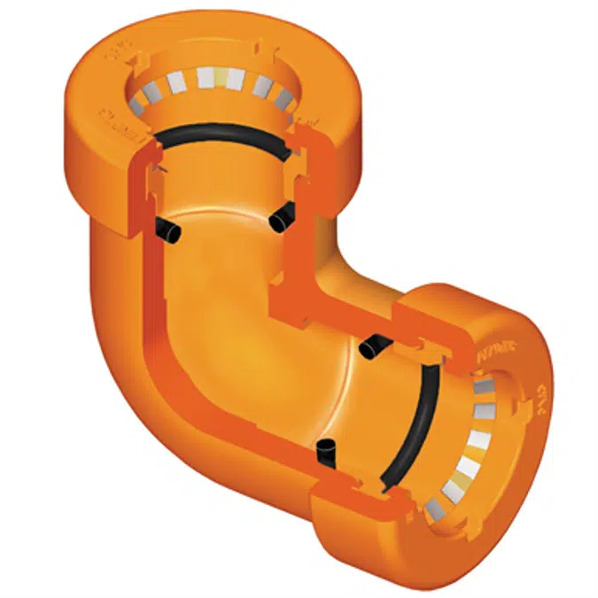 BIM objects - Free download! FlameGuard® CPVC GripLoc™ 90° Elbow ...